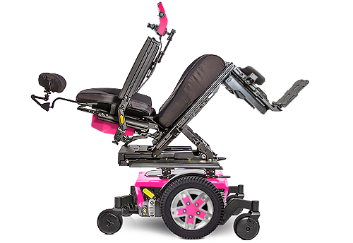 Pink Electric Wheelchair
